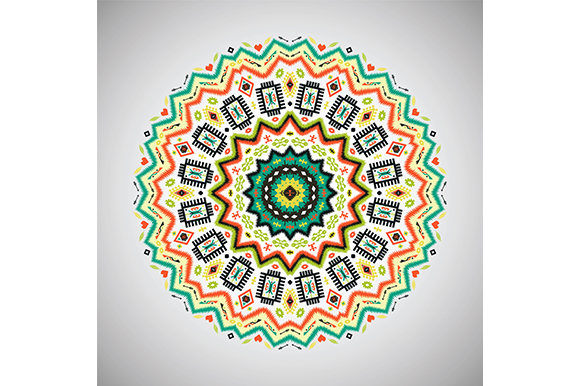 Decorative Round Aztec Pattern ~ Patterns on Creative Market