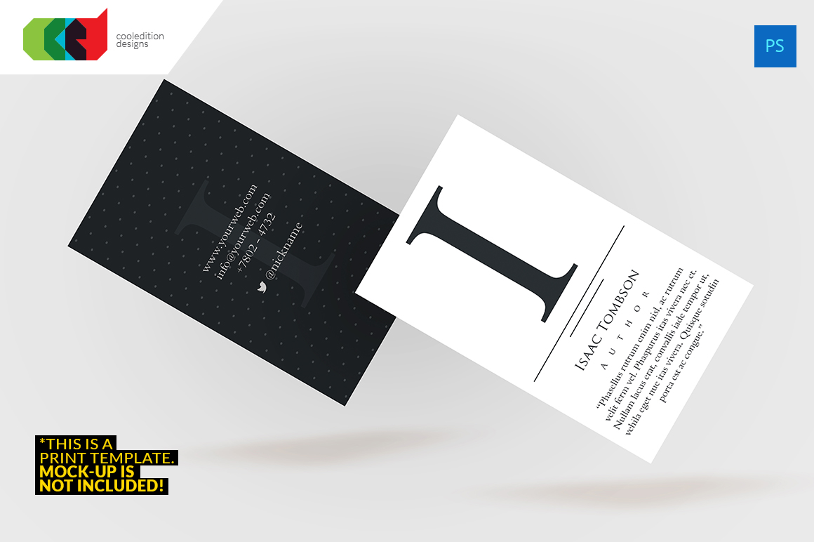 Executive Initial - Business Card 65 ~ Business Card Templates on ...