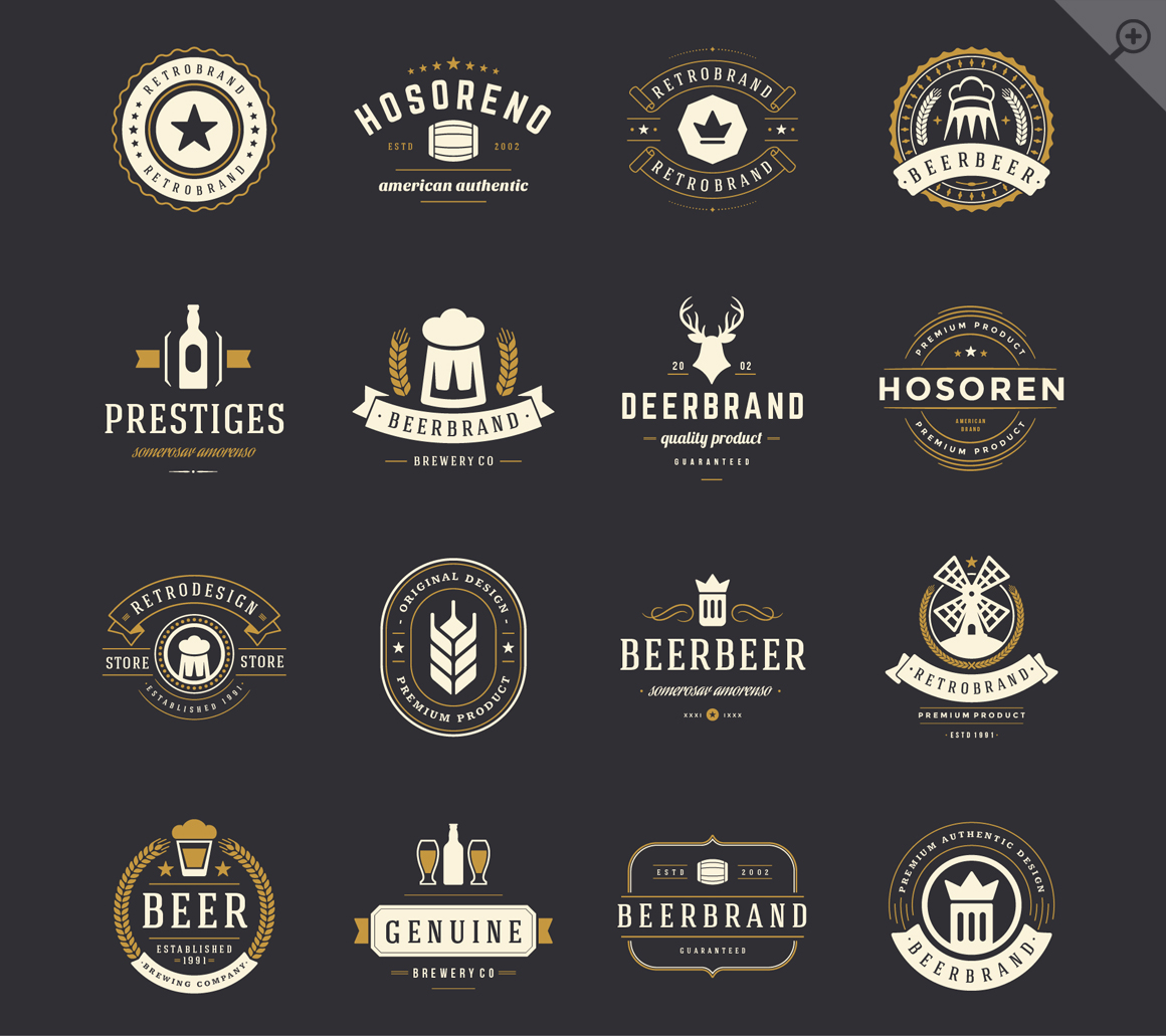 16 Beer Logotypes and Badges ~ Logo Templates on Creative Market