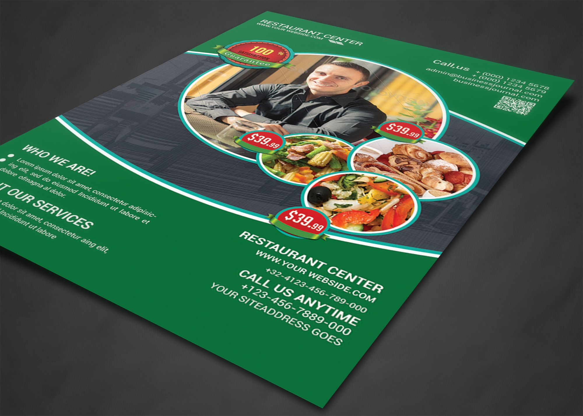 Best Food Resto - Restaurant Flyer ~ Flyer Templates on Creative Market