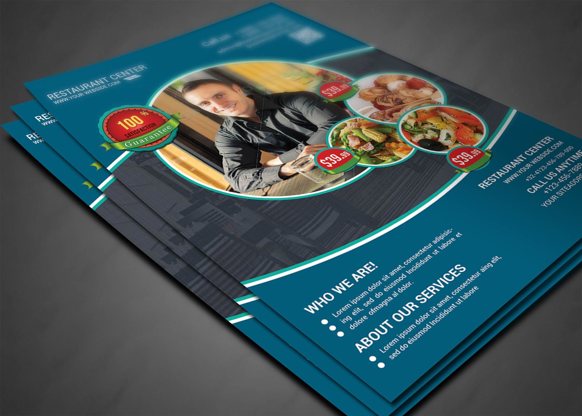 Best Food Resto - Restaurant Flyer ~ Flyer Templates on Creative Market