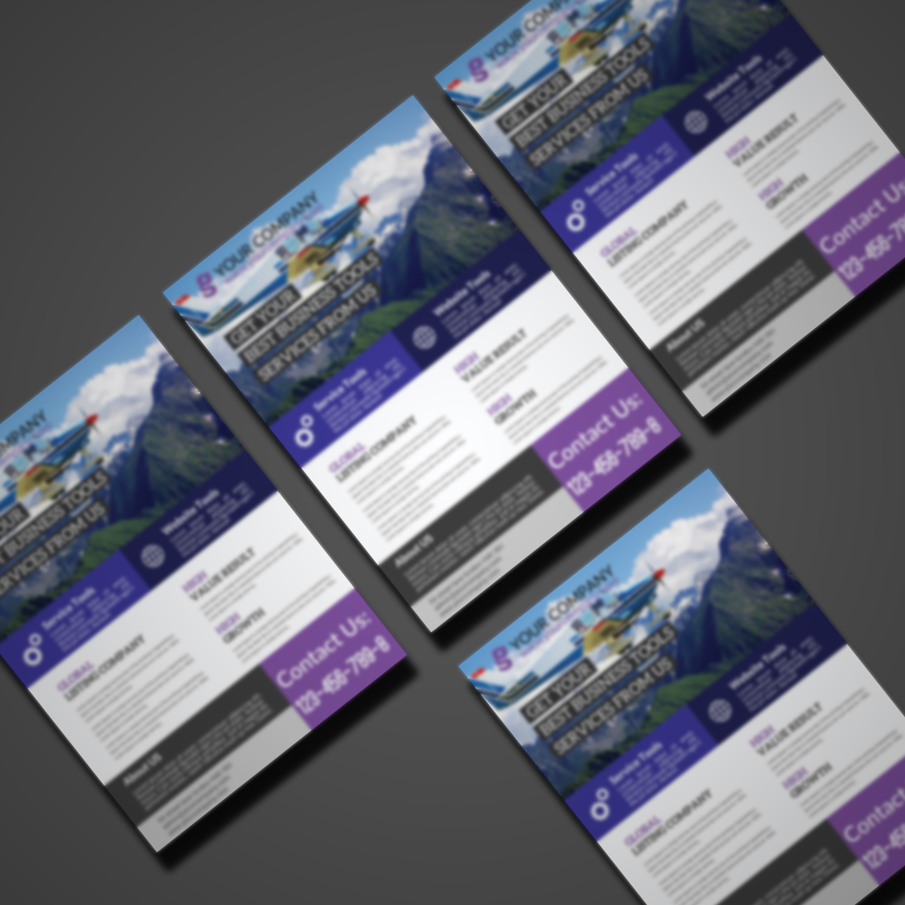 MultiPurpose Corporate Flyer ~ Flyer Templates on Creative Market