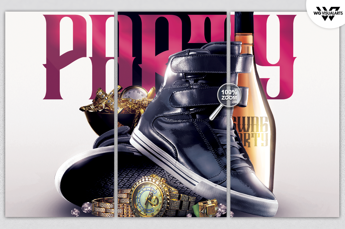 SWAGG BLING BLING Flyer Template ~ Flyer Templates on Creative Market