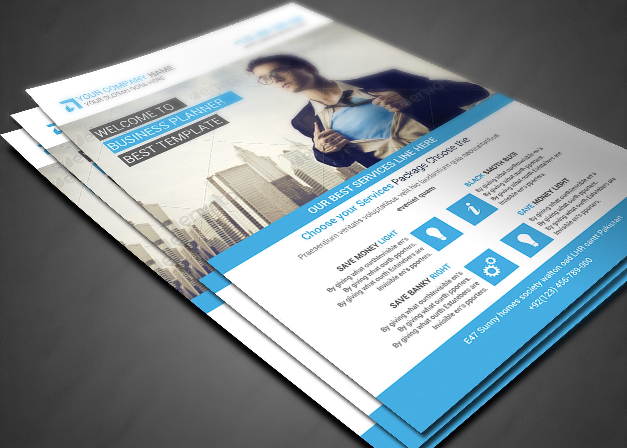 Corporate Business Flyer Template ~ Flyer Templates on Creative Market