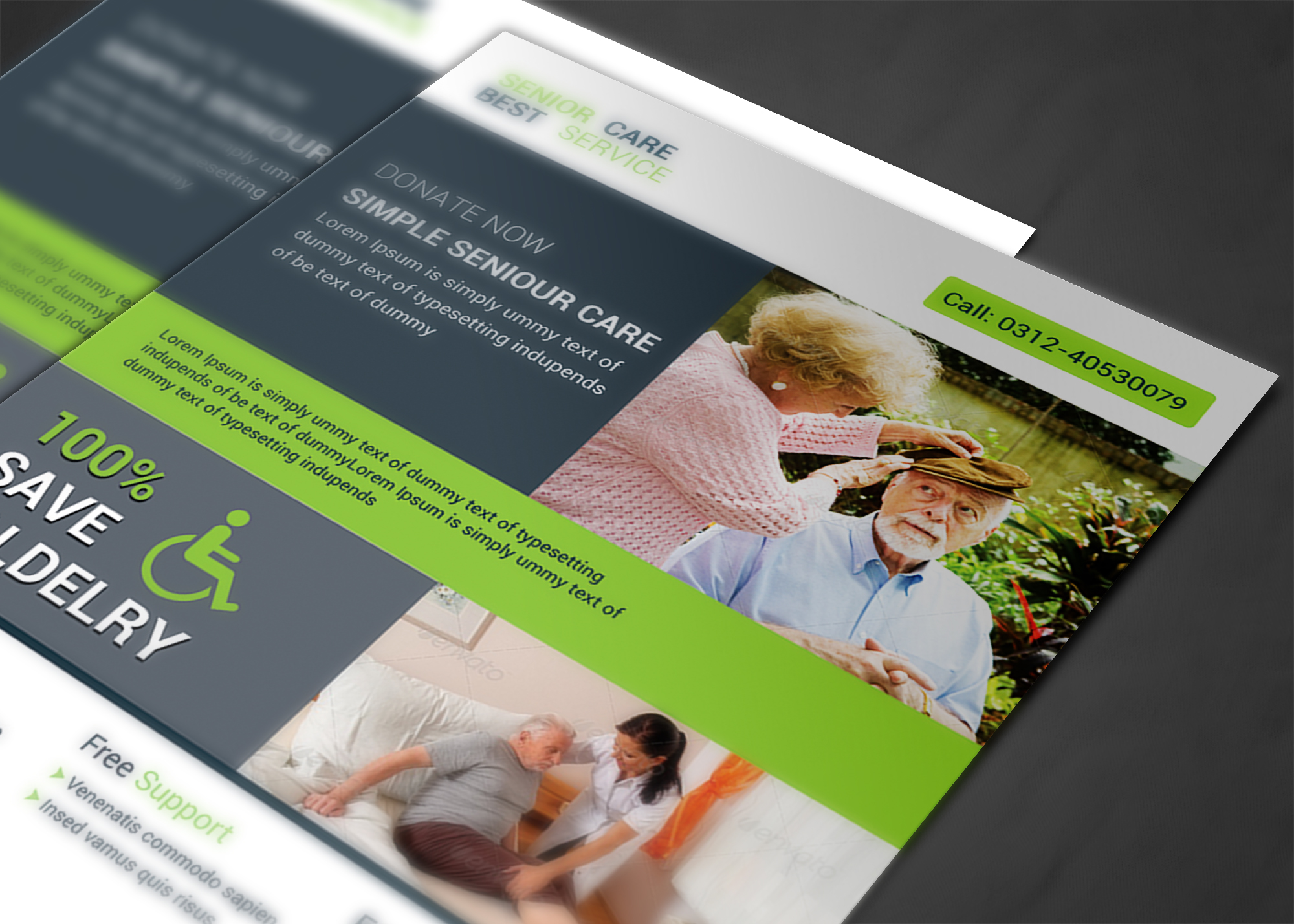 Home Care Flyer Templates ~ Flyer Templates on Creative Market