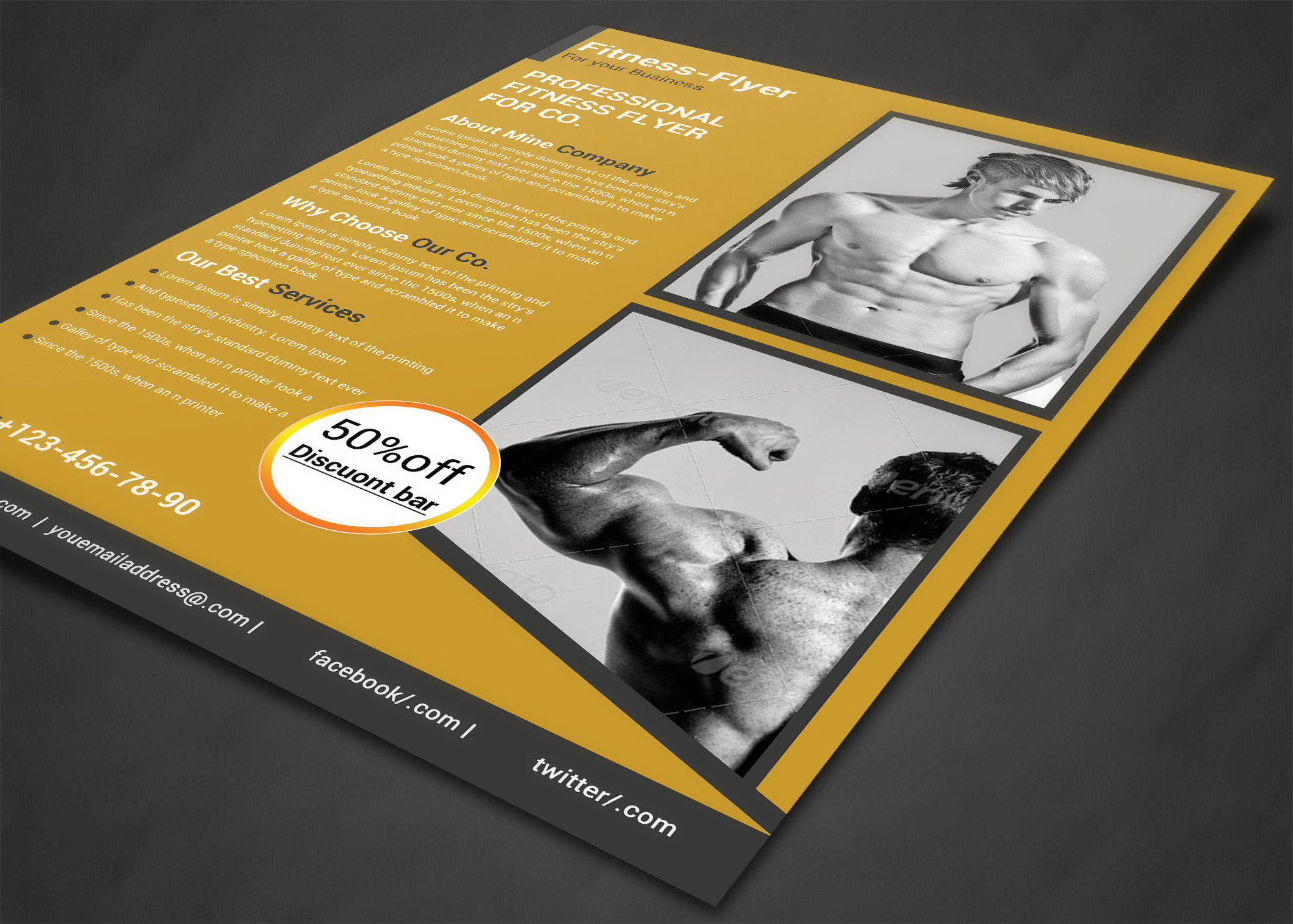 Fitness Flyer - Gym Flyer ~ Flyer Templates on Creative Market
