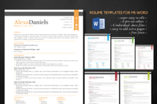 2 in 1 Word resume bundle ~ Resume Templates on Creative Market