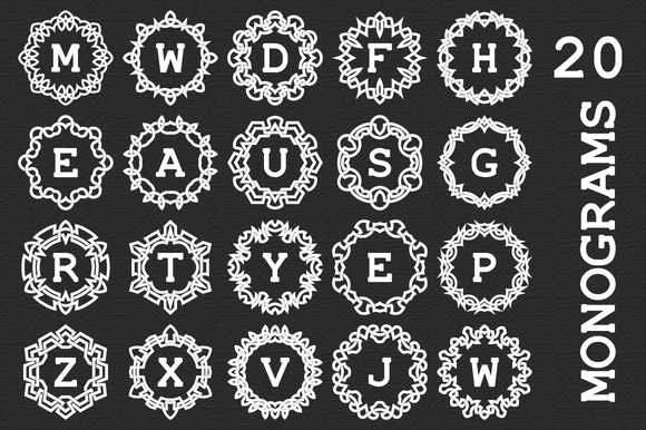 20 Great Resources To Create Monograms ~ Creative Market Blog