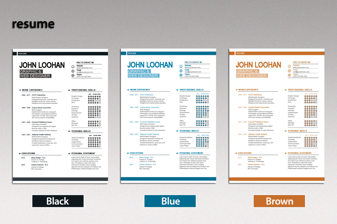 Modern Resume Template ~ Resume Templates on Creative Market