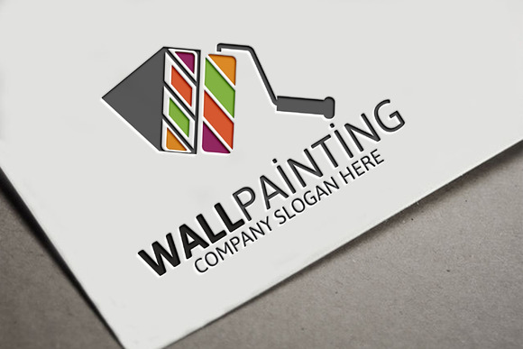 Wall Painting Logo ~ Logo Templates on Creative Market
