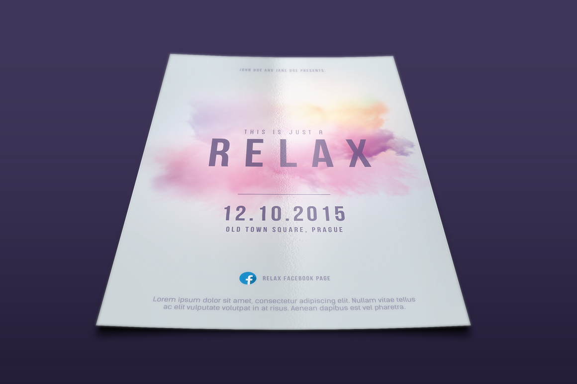 Relax Flyer PSD Template ~ Flyer Templates on Creative Market