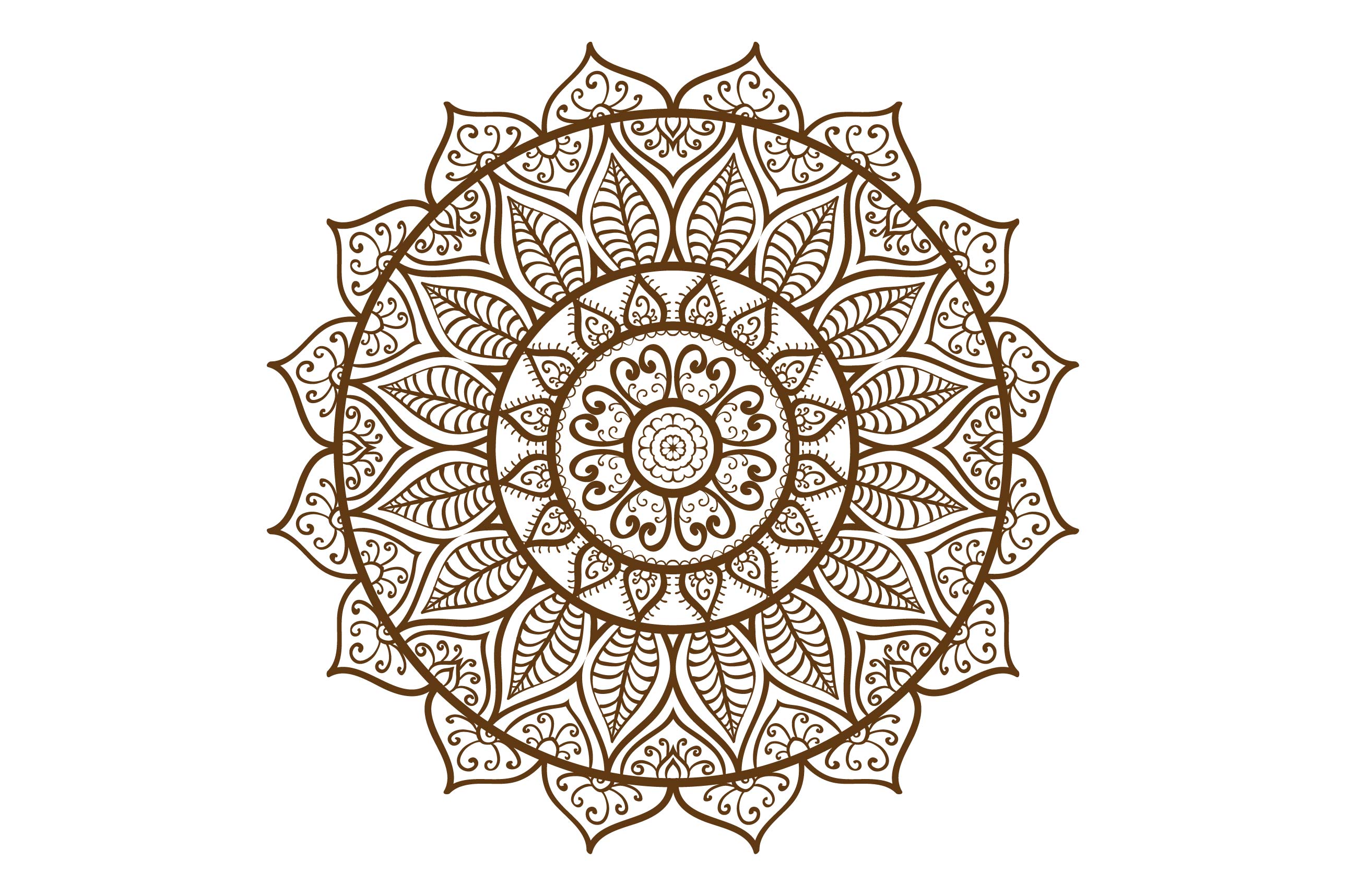Set of 10 brushes with mandala ~ Brushes on Creative Market