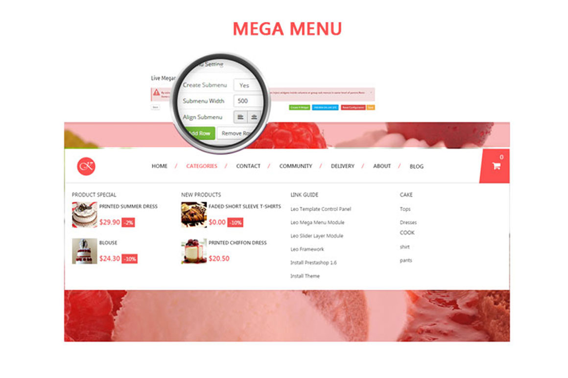 Ap Food Prestashop Themes ~ Website Templates on Creative Market