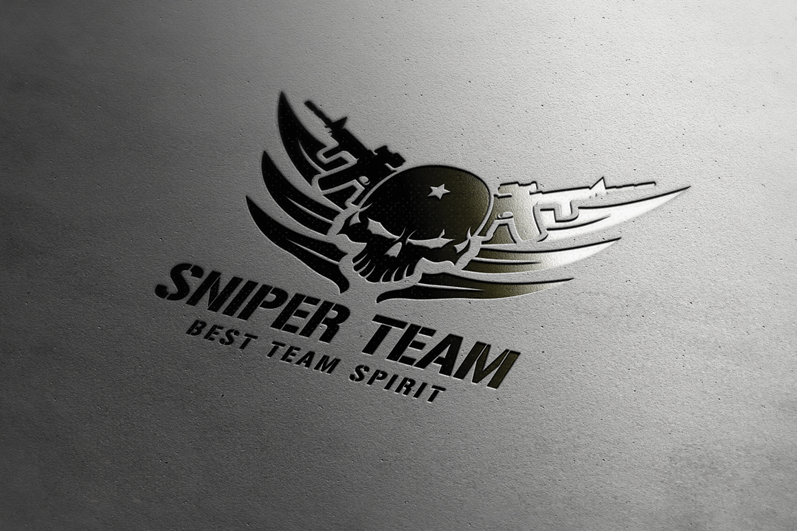 Sniper Team II ~ Logo Templates on Creative Market