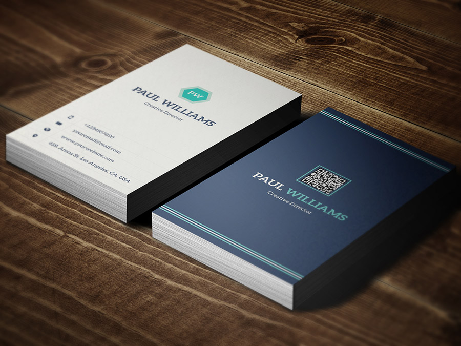 Minimal Corporate Business Card V2 ~ Business Card Templates on ...