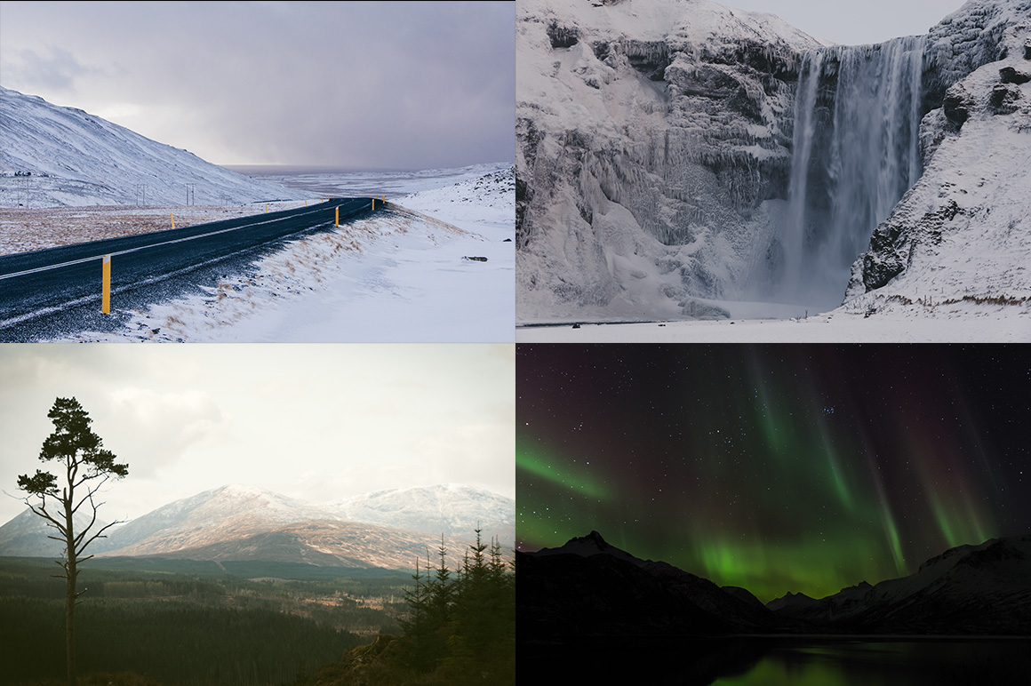 NORDIC NATURE (12 Premium Photos) ~ Web Elements on Creative Market