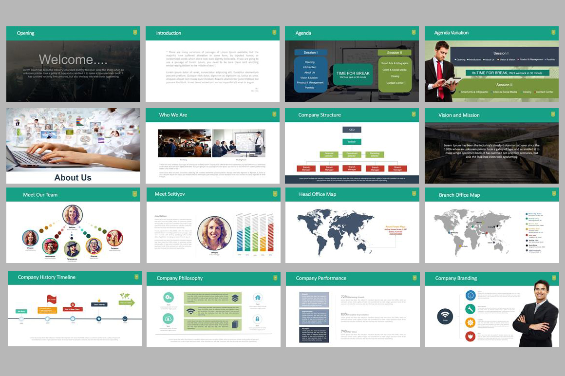 Ogetz Siip Powerpoint ~ Presentation Templates on Creative Market