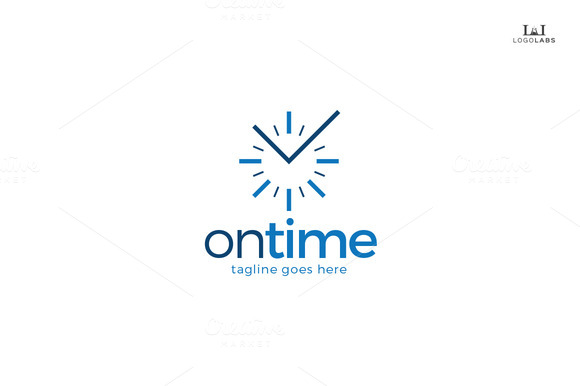 On Time Logo ~ Logo Templates on Creative Market