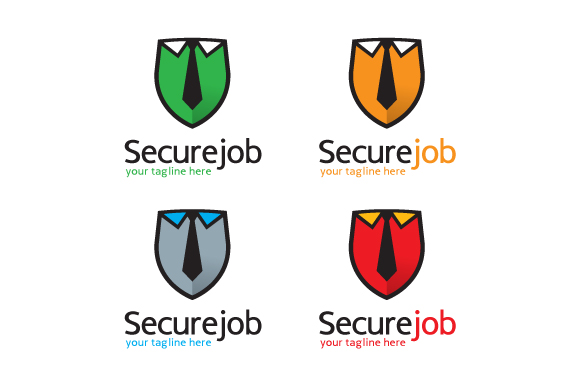 Secure Job Logo Template Design ~ Logo Templates on Creative Market