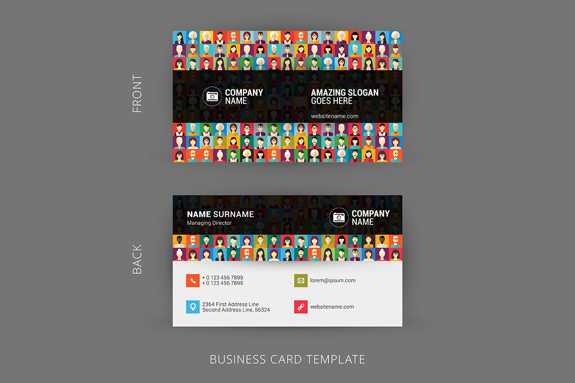 Creative Business Card Template ~ Business Card Templates on Creative ...