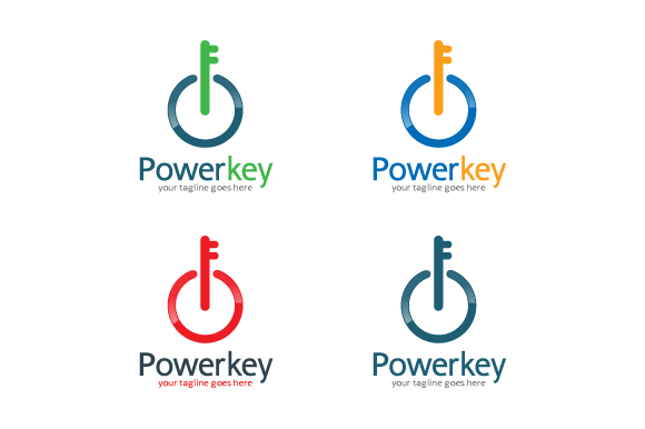 Power Key Logo Template ~ Logo Templates on Creative Market