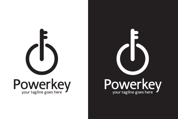 Power Key Logo Template ~ Logo Templates on Creative Market