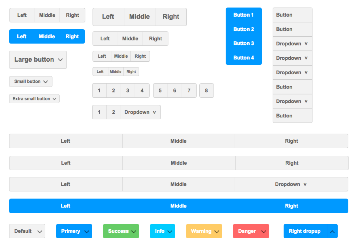 Axure widget library / Bootstrap ~ Actions on Creative Market