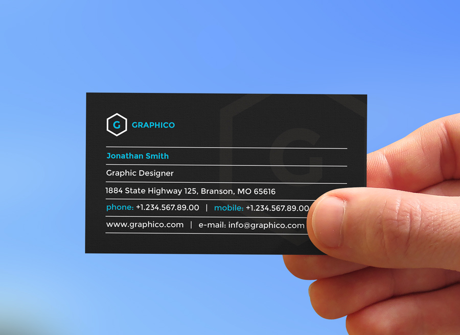 Simple Stylish Business Card - 32 ~ Business Card Templates on Creative ...
