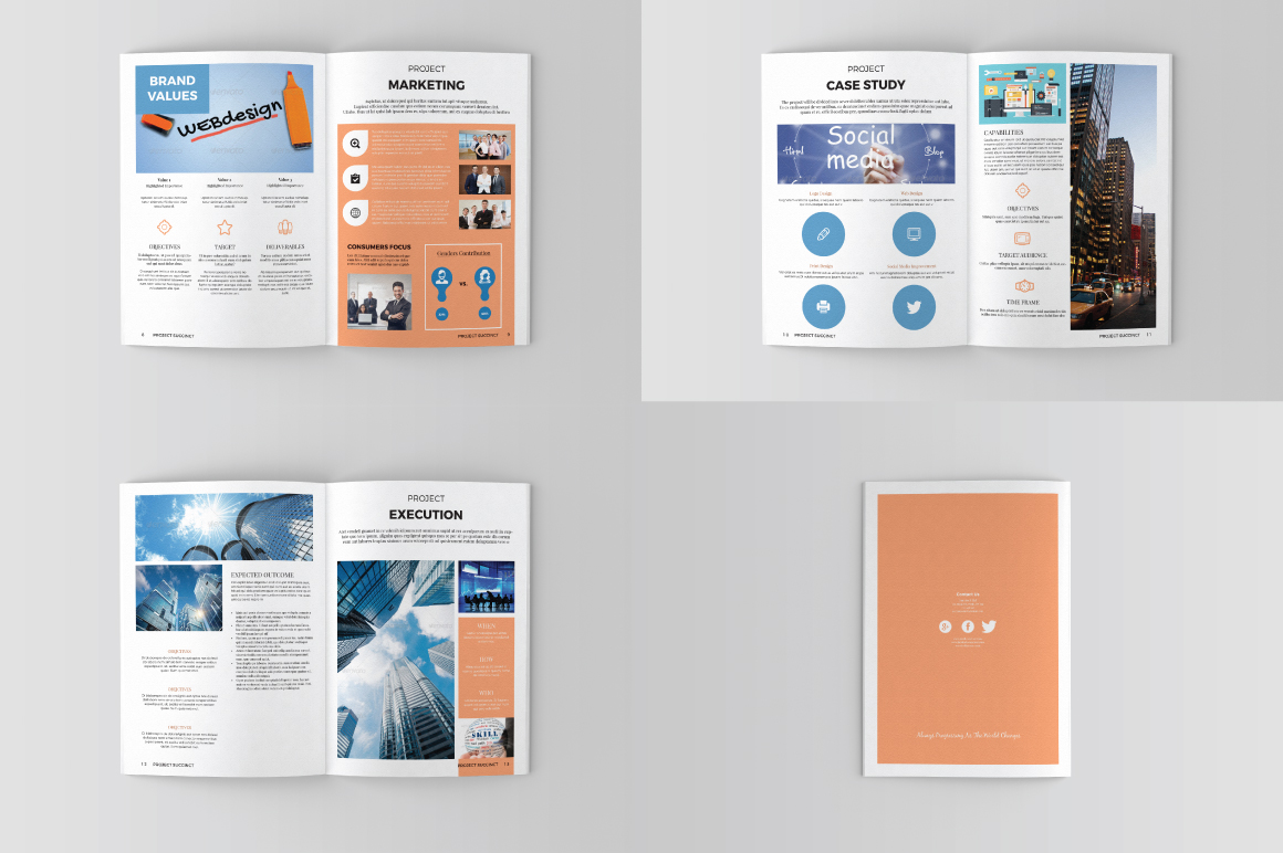 Knightsley Succinct Brochure ~ Brochure Templates on Creative Market