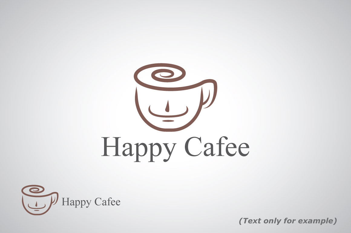 Happy Cafe Logo Template ~ Logo Templates on Creative Market