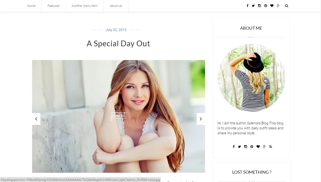 Elegance Clean Blogger Template ~ Website Templates on Creative Market