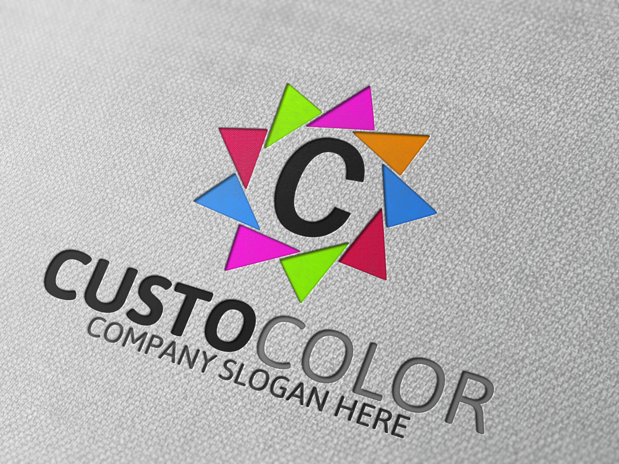 Custo Color /C Letter - Logo ~ Logo Templates on Creative Market