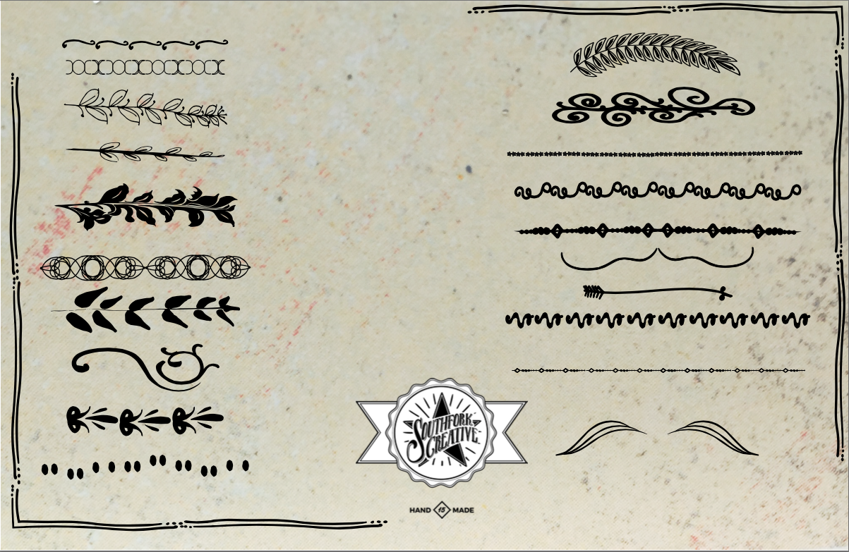 Brushes & Borders ~ Illustrations on Creative Market