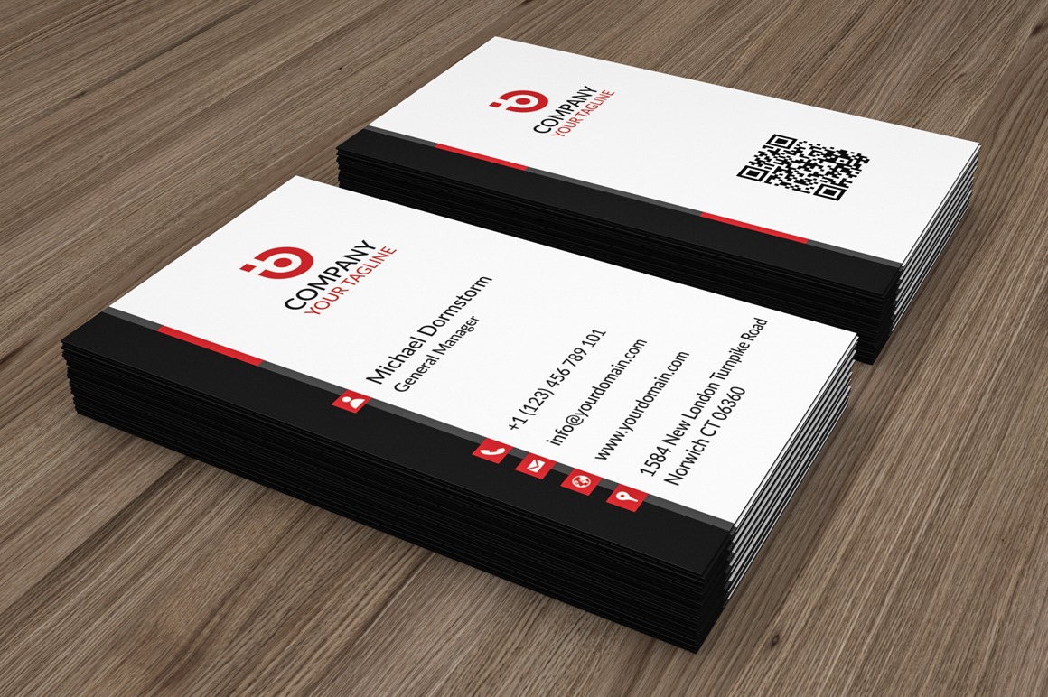 Corporate Business Card 02 ~ Business Card Templates on Creative Market