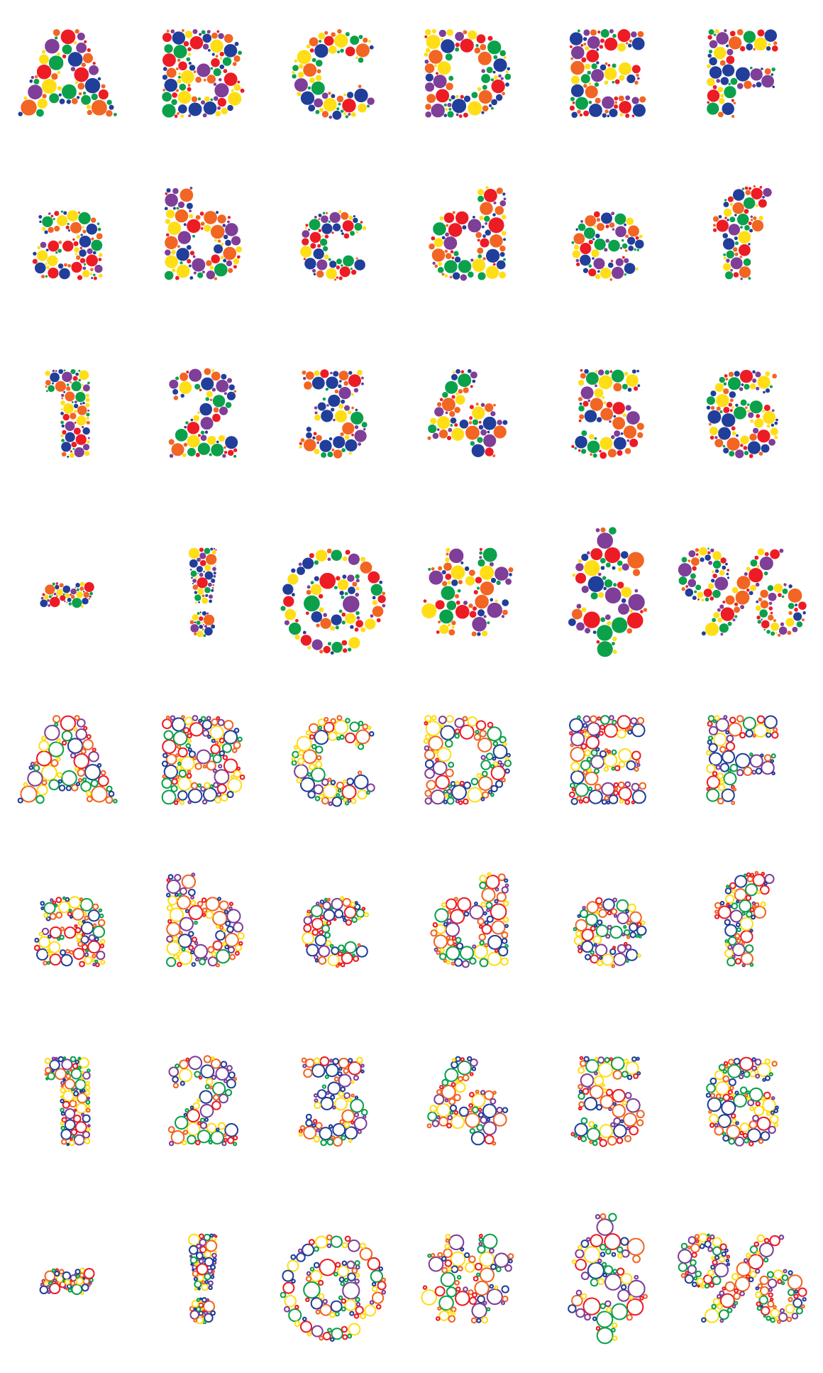Circle Dot Alphabet ~ Objects on Creative Market