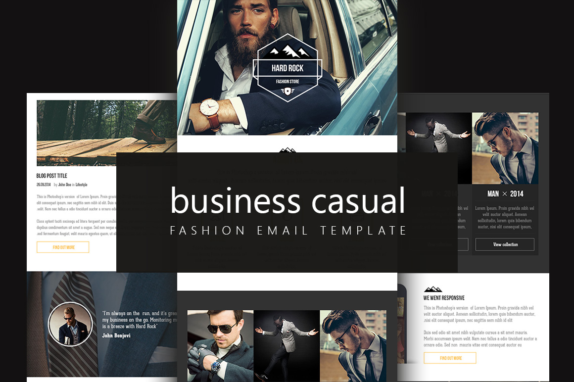 Business Casual Email Template ~ Email Templates on Creative Market
