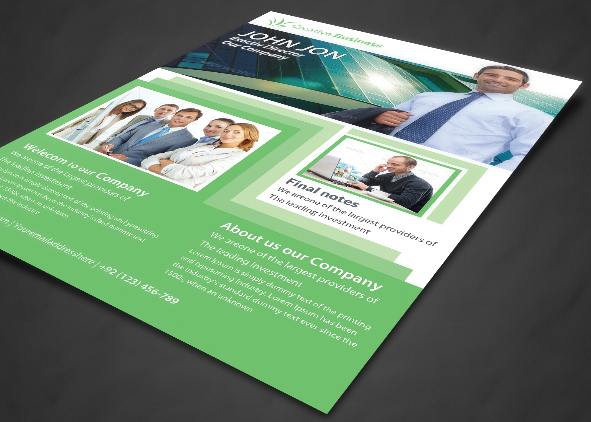 Corporate Business Flyer Template ~ Flyer Templates on Creative Market