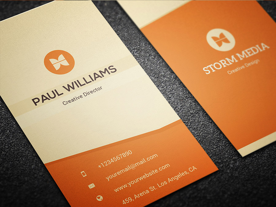 Minimal Corporate Business Card V3 ~ Business Card Templates on ...
