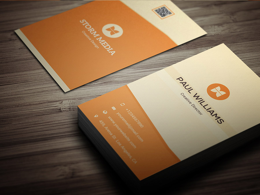 Minimal Corporate Business Card V3 ~ Business Card Templates on ...