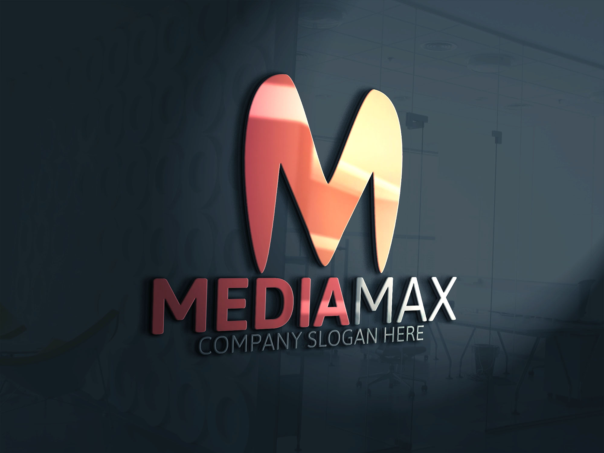 Media Max / M Letter Logo ~ Logo Templates on Creative Market