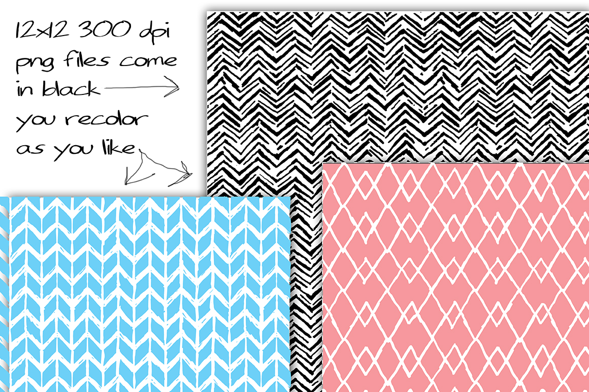 Handrawn Seamless Pattern Overlays ~ Patterns on Creative Market