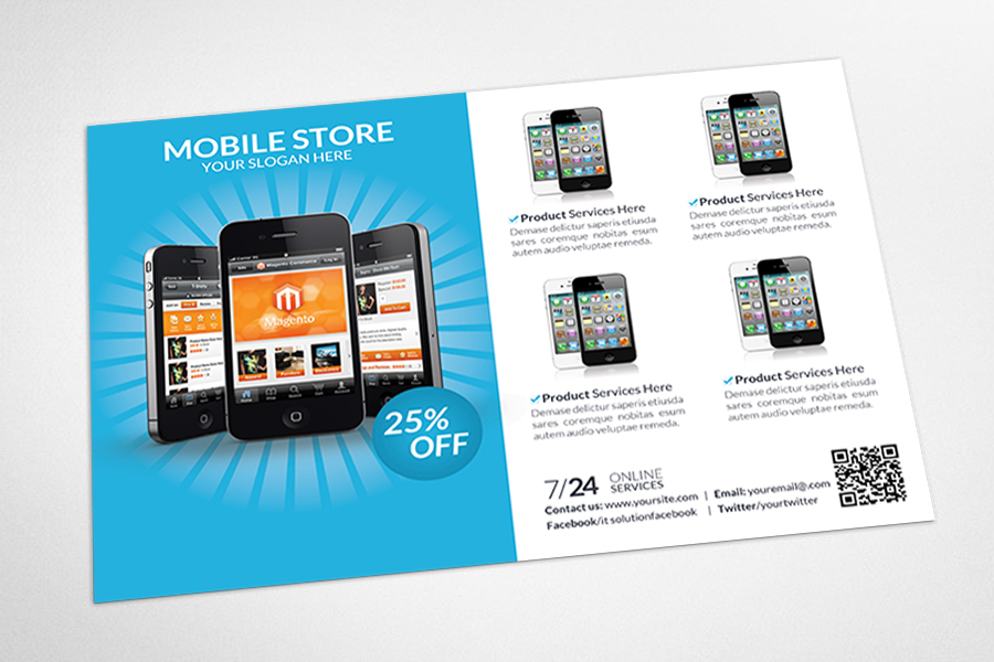 Mobile App Flyer Template ~ Flyer Templates on Creative Market