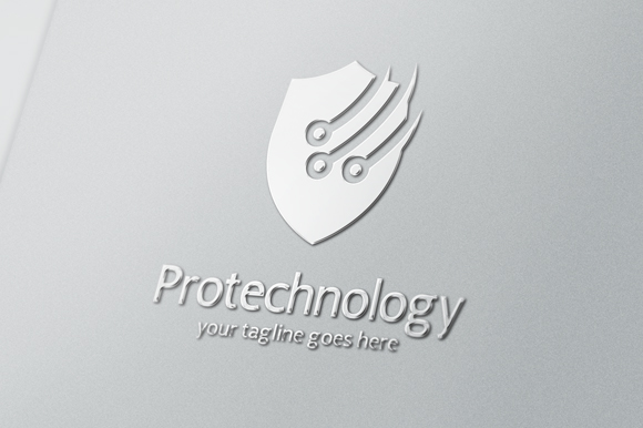 Protect Technology-Security Logo ~ Logo Templates on Creative Market