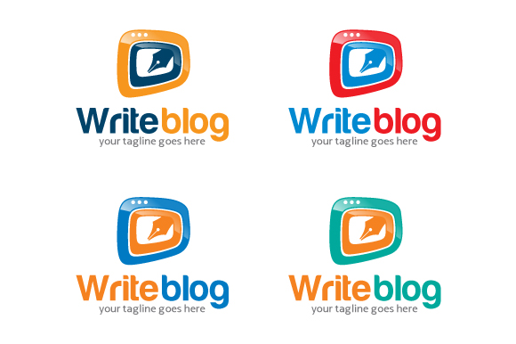 Write Blog/ Author/ Author Logo ~ Logo Templates on Creative Market