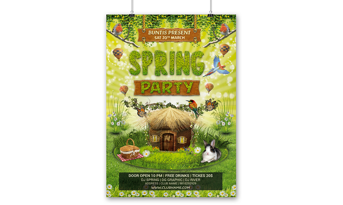 Spring Festival Flyer 02 ~ Flyer Templates on Creative Market