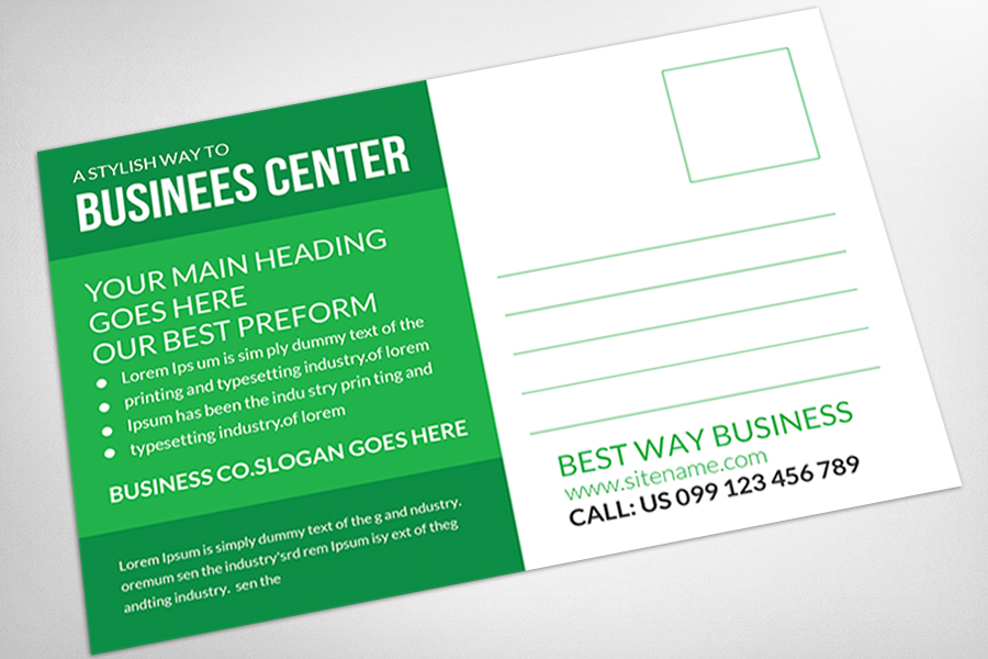 Corporate Post Card Template ~ Card Templates on Creative Market