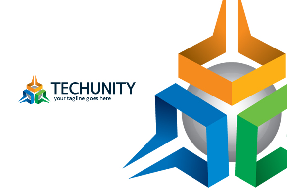 Technology-Digital-System Logo ~ Logo Templates on Creative Market