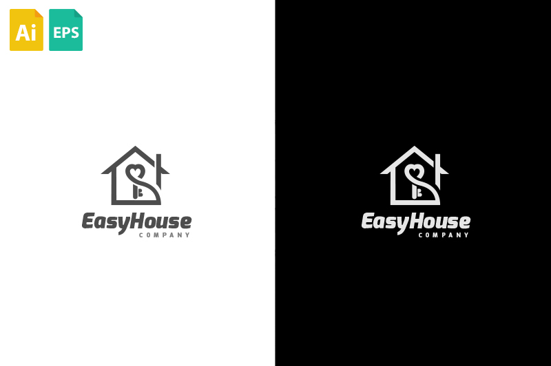Easy House Logo ~ Logo Templates on Creative Market