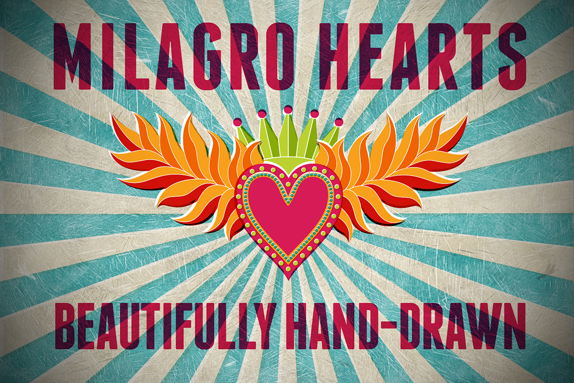 MILAGRO HEARTS VECTORS ~ Illustrations on Creative Market