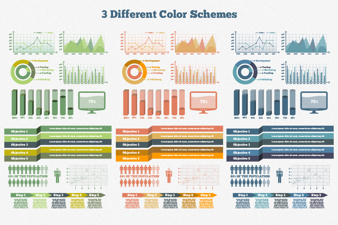 Business Infographics ~ Web Elements on Creative Market